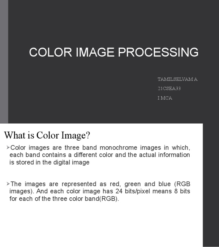 Color Image Processing | PDF | Teaching Methods & Materials
