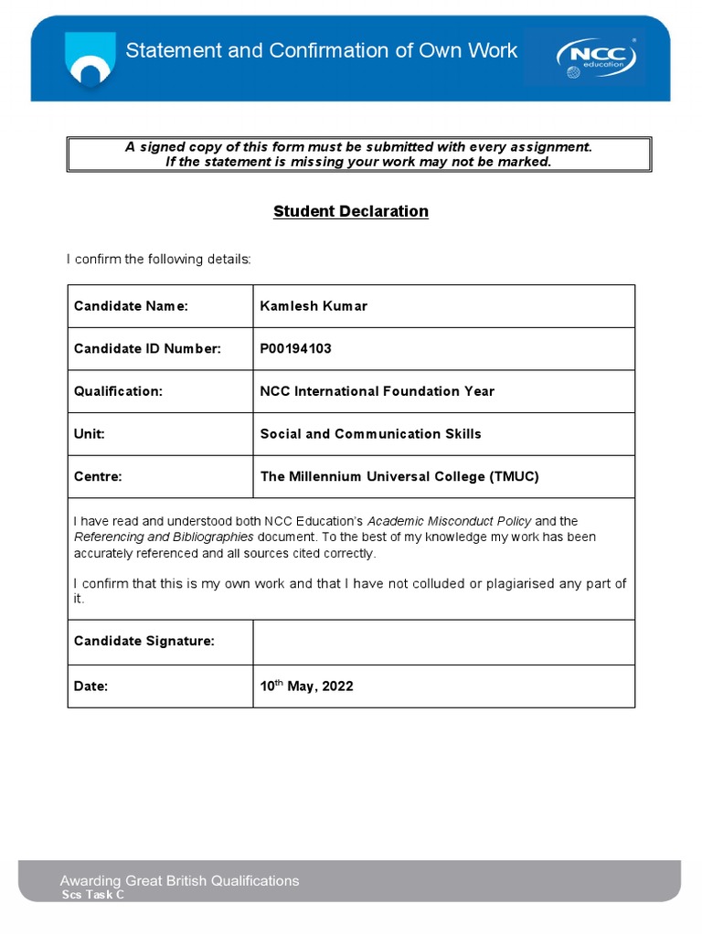 Scs Final Report | PDF | Clothing