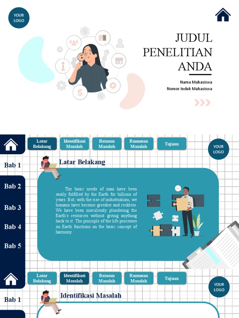 Template PPT Sidang Skripsi | PDF