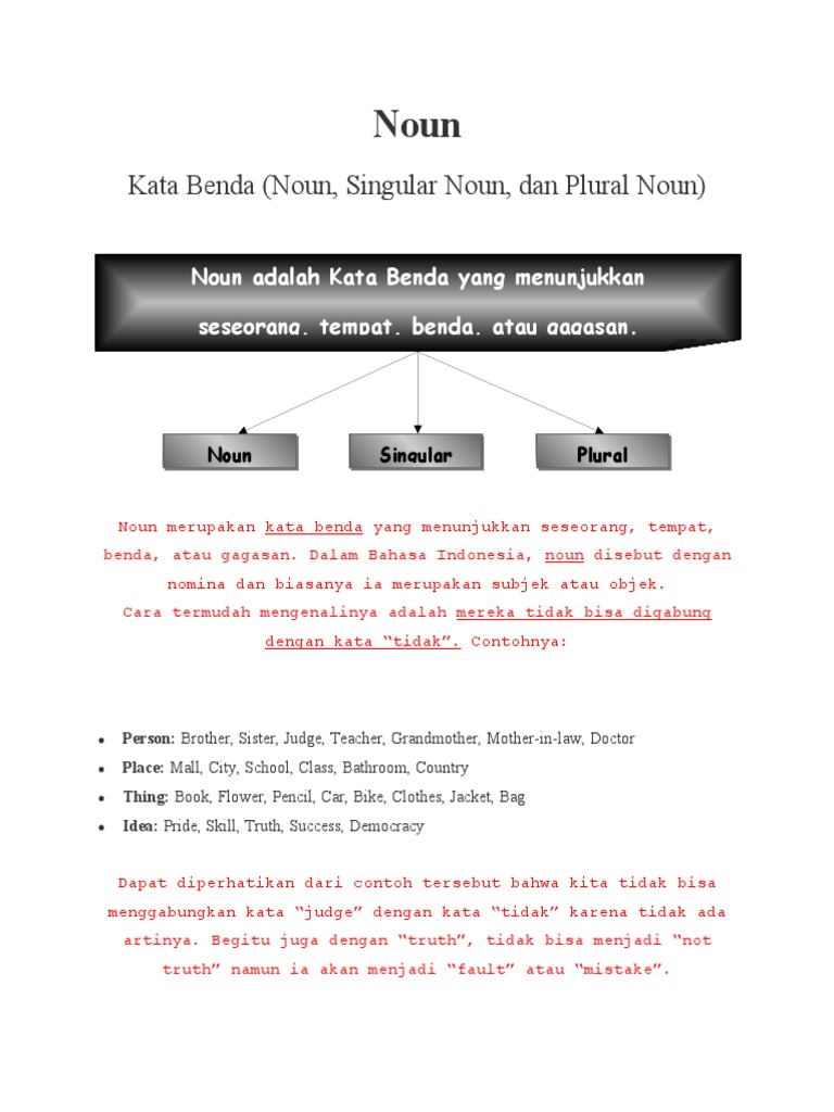 Noun dan Adjective dalam Bahasa Inggris | PDF