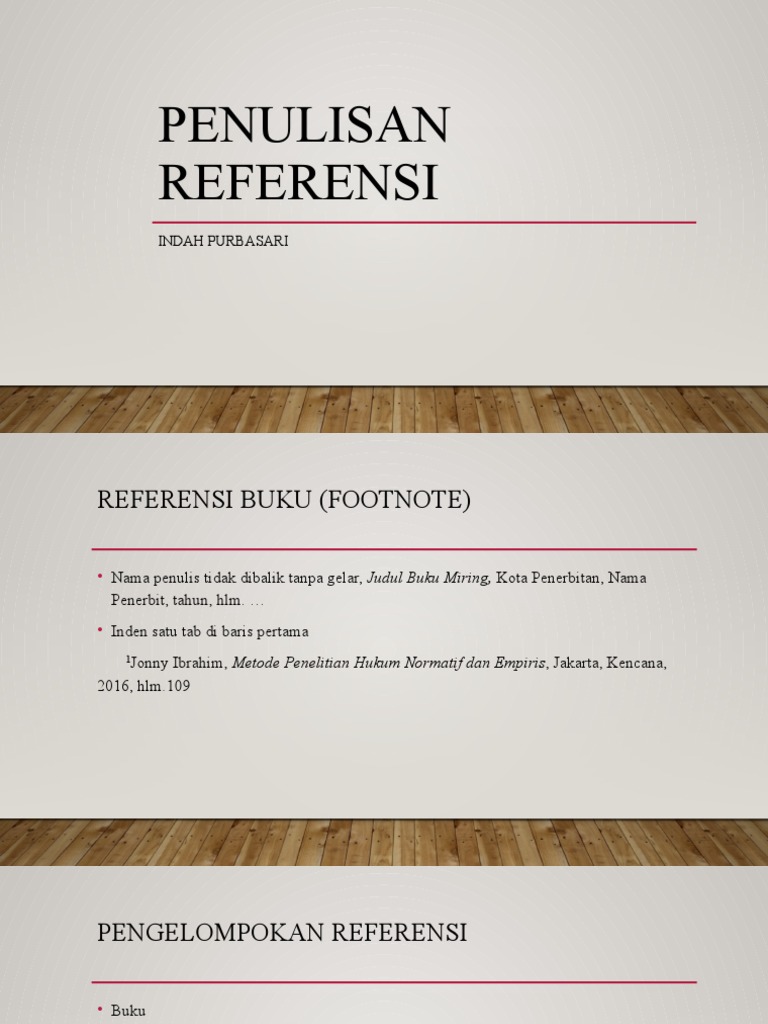 Panduan Penulisan Referensi Hukum | PDF