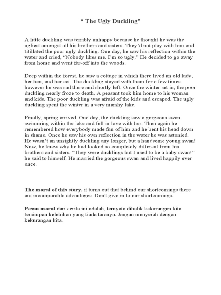 The Ugly Duckling | PDF