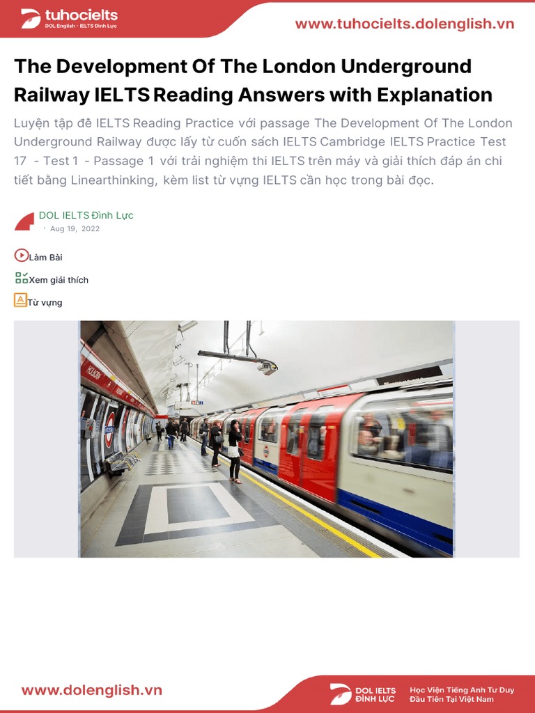 The Development of The London Underground Railway | PDF | Tunnel | Rail ...
