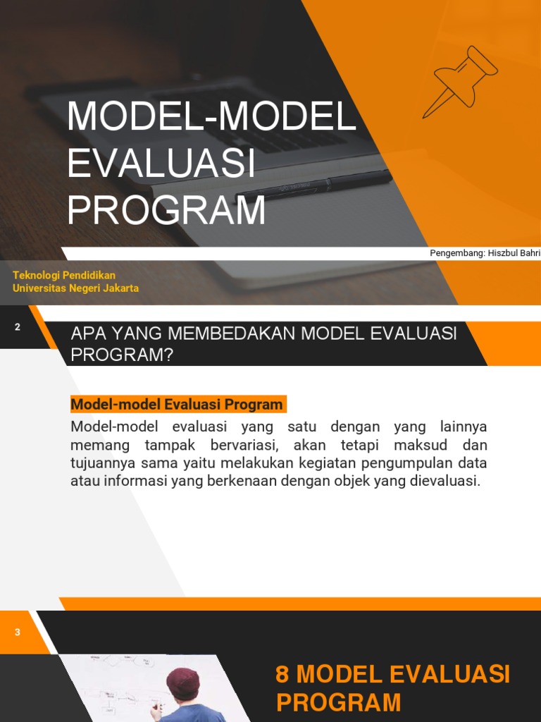 Delapan Model Evaluasi Program dan Penjelasan Singkat Mengenai Masing-Masing Model | PDF