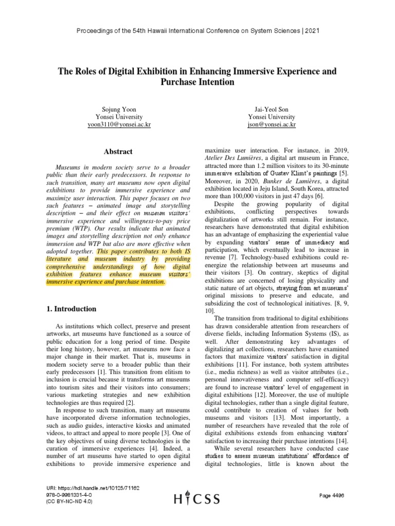 Immersive - Purchase Intention | PDF | Experience | Experiment