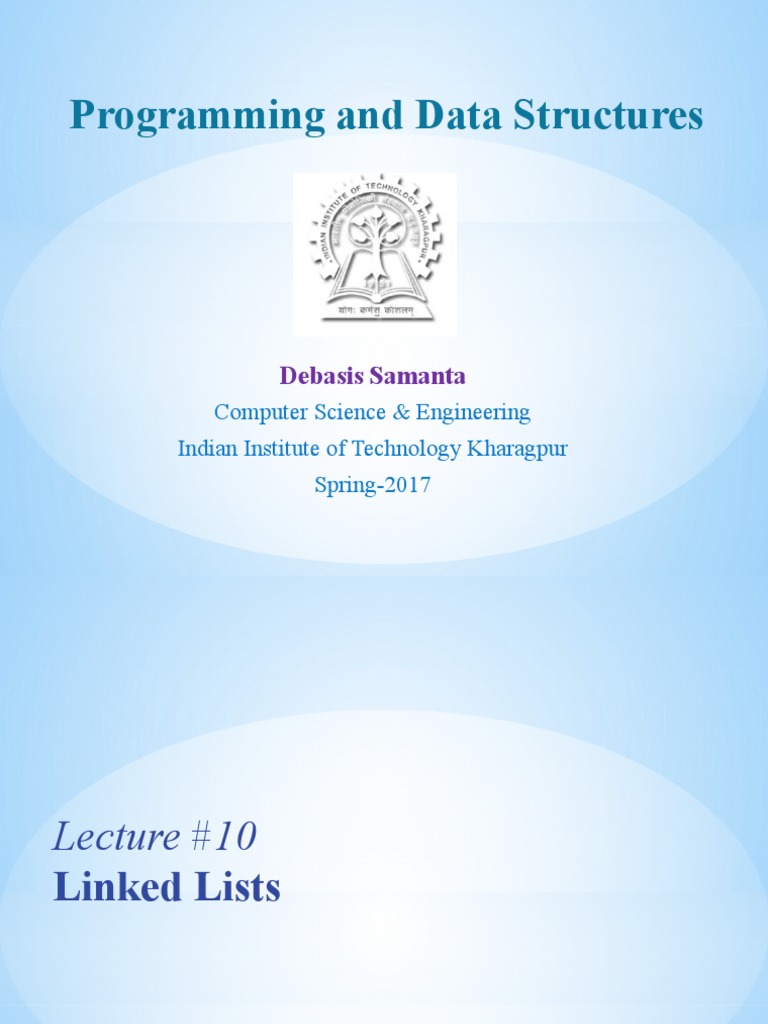 10 Linked Lists Pdf Pointer Computer Programming Array Data Structure