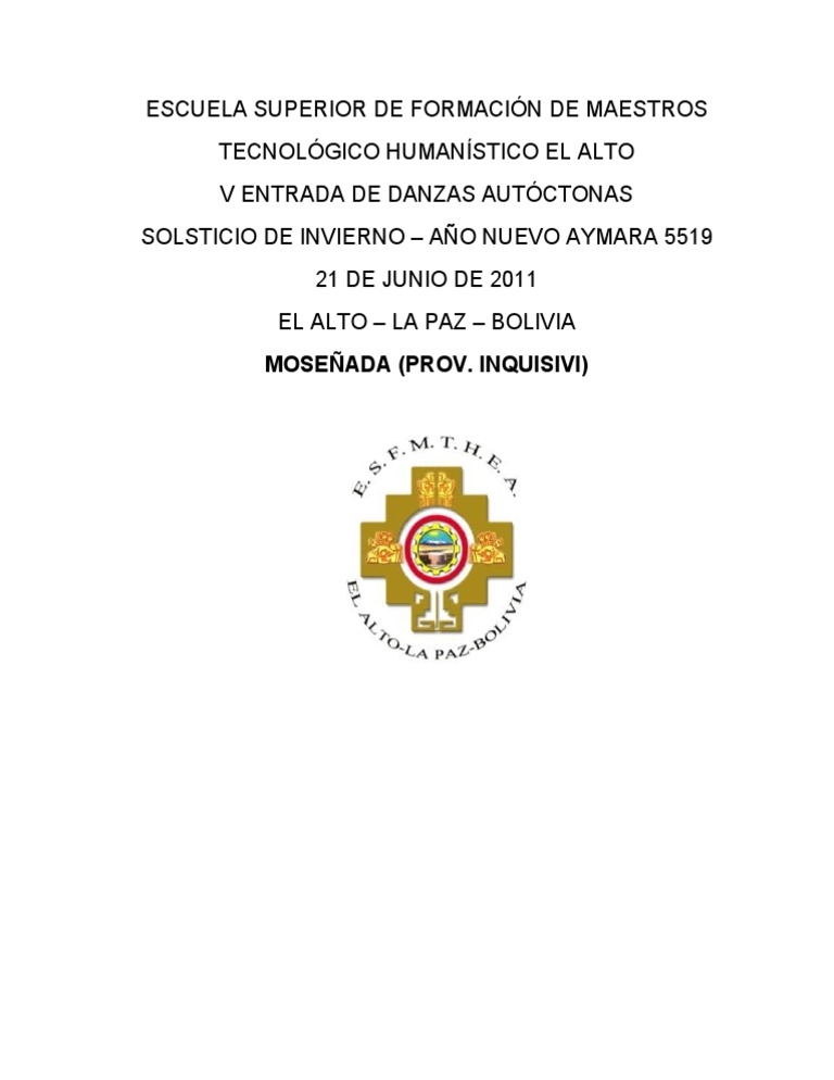 Danzas Autóctonas en ESFM THEA 2011 | PDF