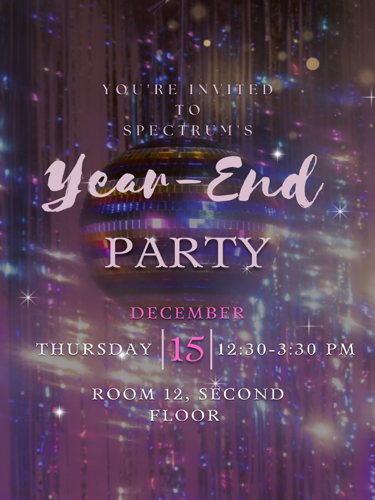 Year End Party Invitation | PDF