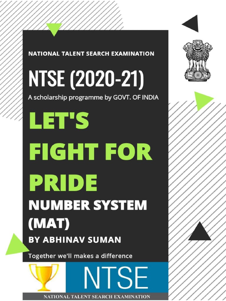 Number System (Ntse) (RHPS) (As) 2020-21 | PDF | Numbers | Rational Number
