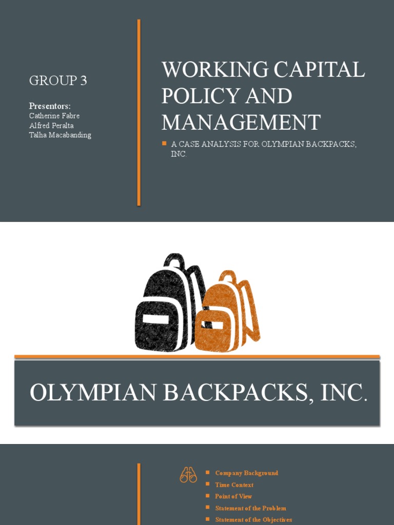 Case Study Olympian Backpacks Inc. | PDF | Discounting | Credit