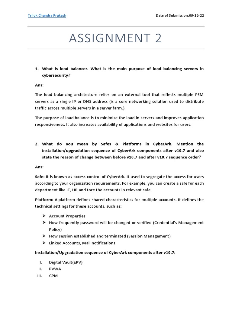 Trilok Assignment 2 | PDF