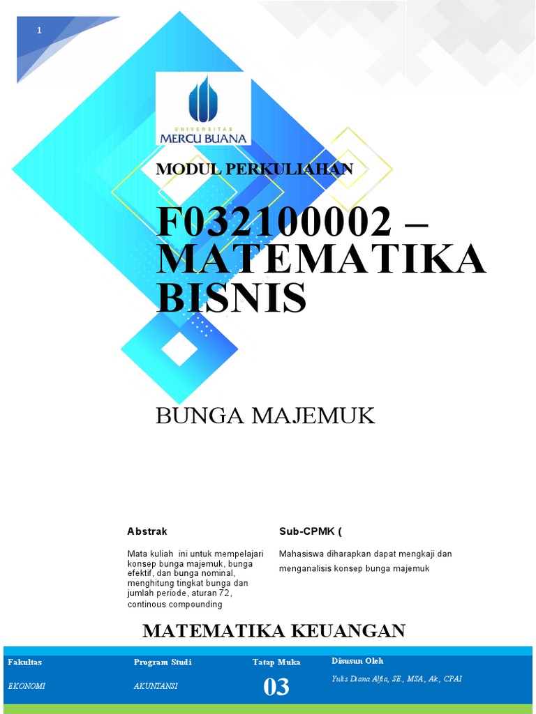 Matematika Bisnis Ke-3 2 | PDF