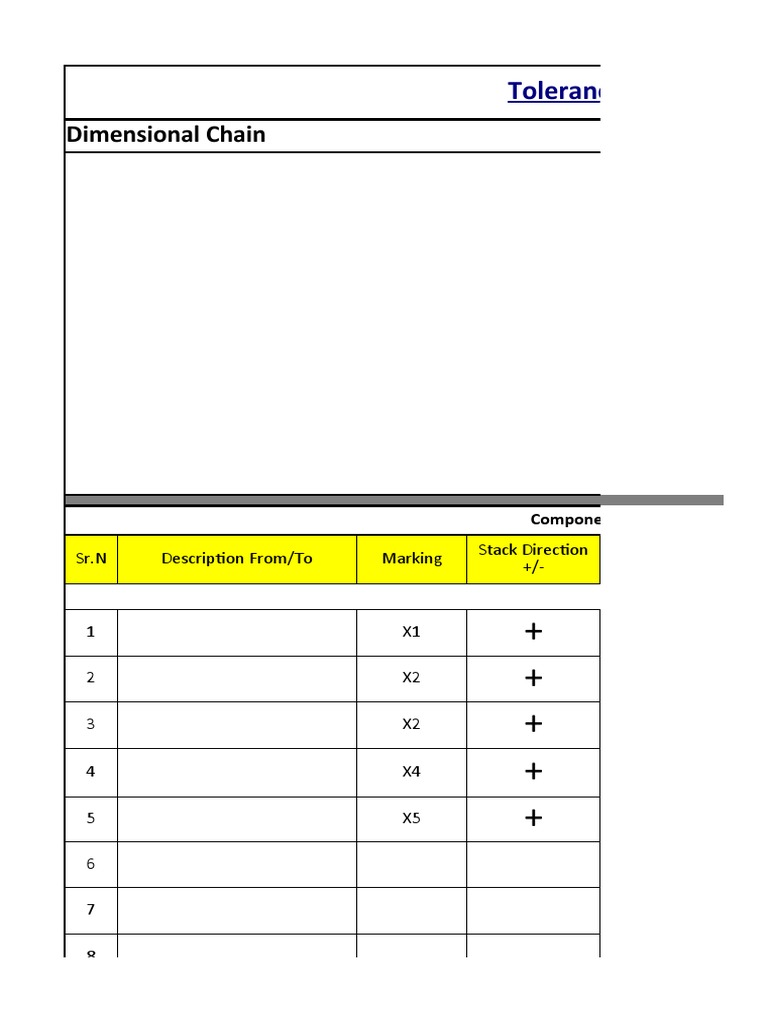 Tolerance Stackup Analysis Template | PDF | Quality Management ...