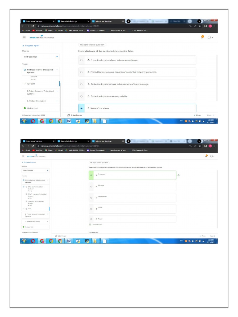 Internshala Module Wise Quiz Answers | PDF