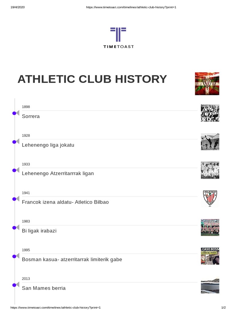 Athletic Club History | PDF