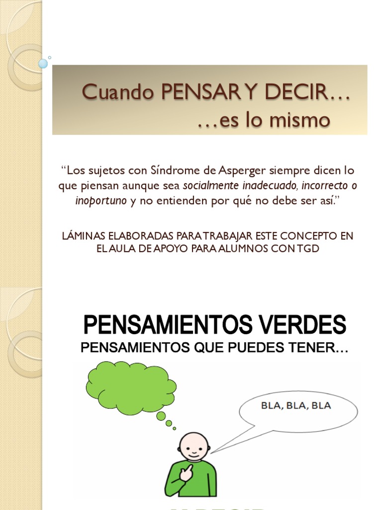 Pensar y Decir | PDF