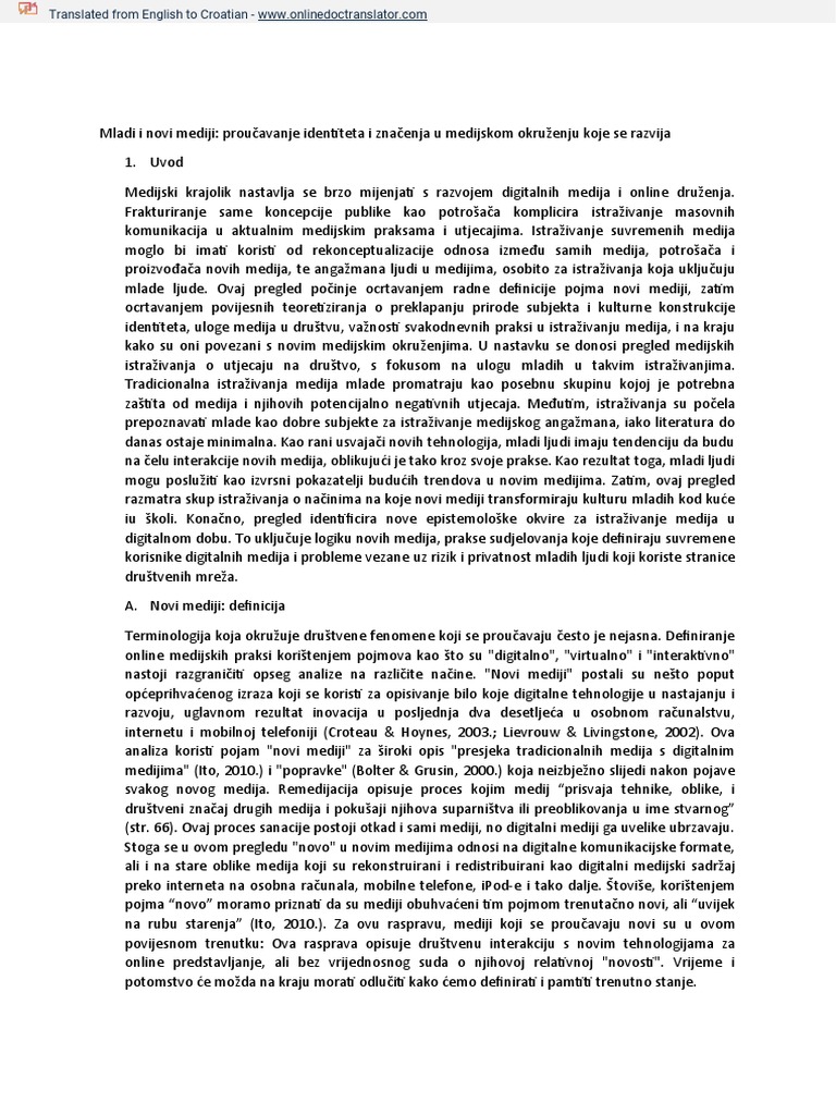 Novi Mediji | PDF