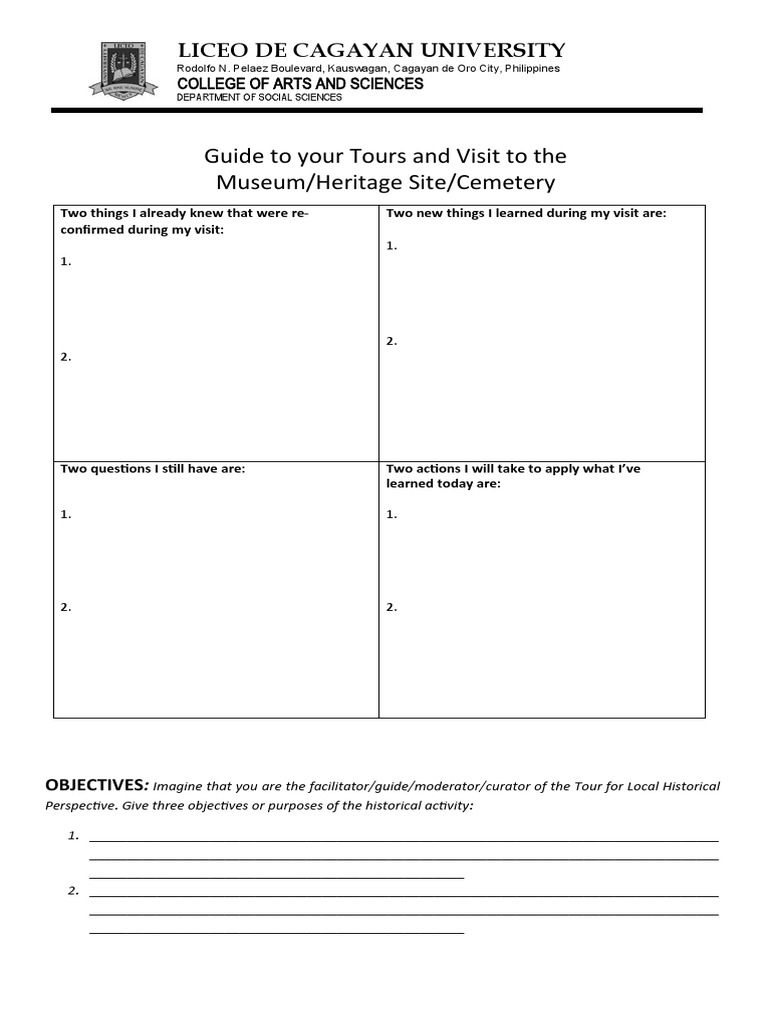 Heritage Museum Visitation | PDF | Emotions | Motivational