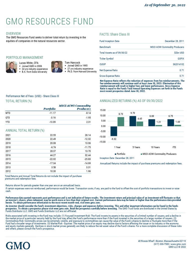 Resources Fund | PDF | Investment Fund | Investing