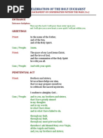 Guide For Commentator and Lector | PDF | Mass (Liturgy) | Jesus