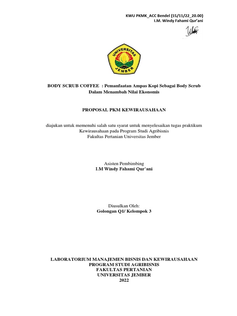 Acc Bendel PKMK Kelompok 3 Golongan q1 | PDF | Bisnis