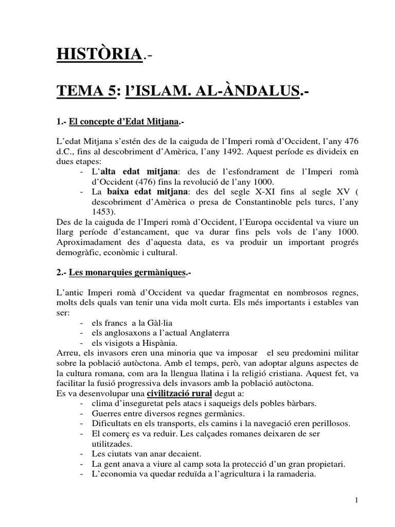 Resum Tema 5 | PDF