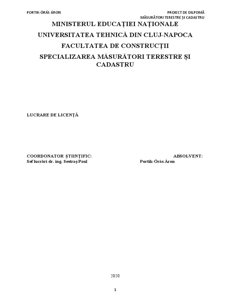 Lucrare de Licenta | PDF