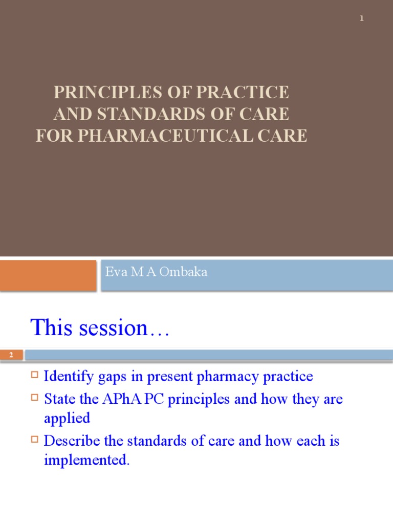 Principles of Pharmaceutical Care Practice | PDF | Pharmacy | Health Care