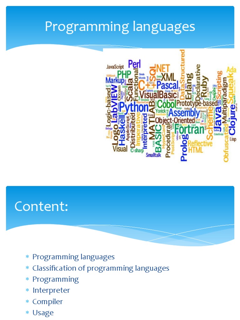 Programming Languages | PDF | Programming Language | Computer Programming