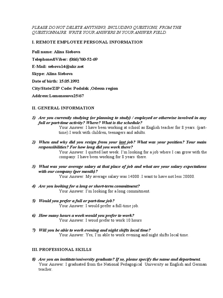 Questionnaire | PDF | Laptop | Computing
