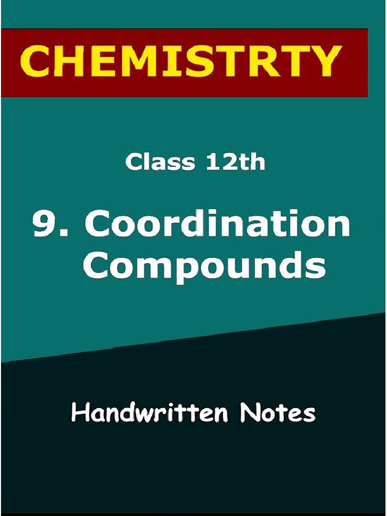 Class 12 Chemistry Chapter 9 Pdf