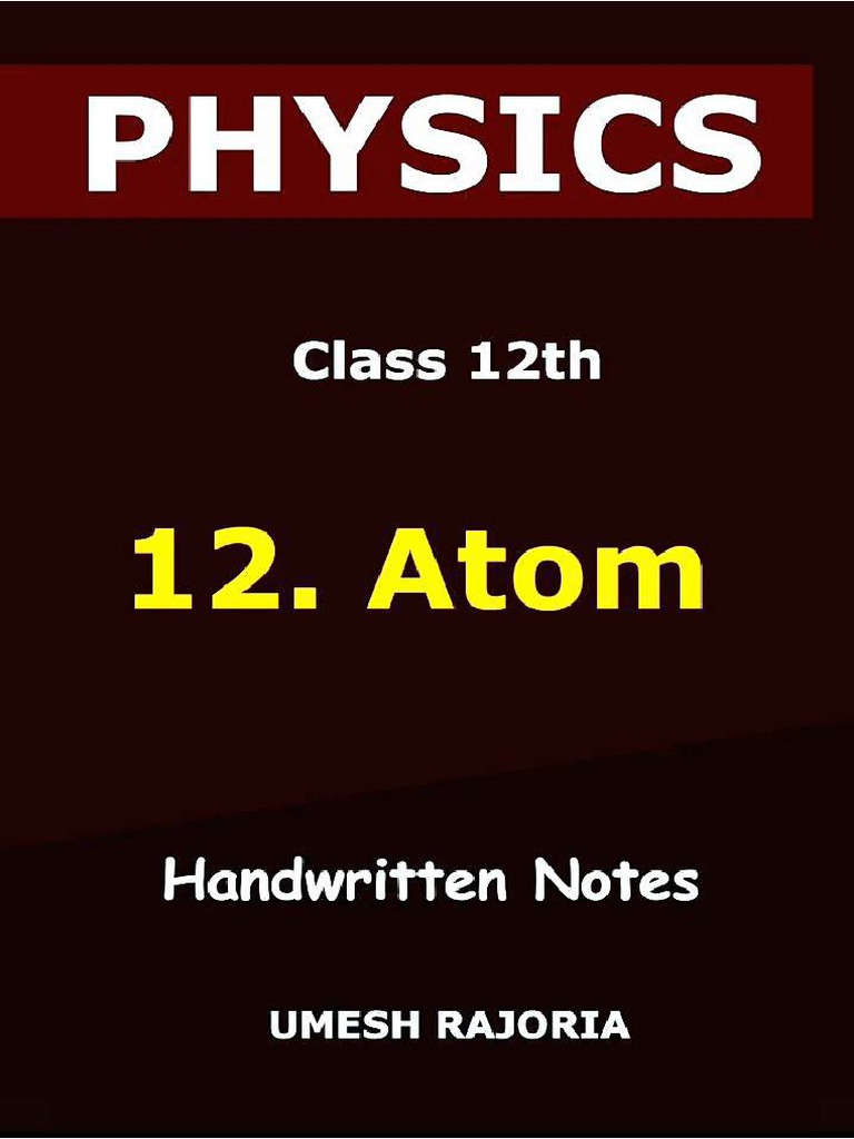Class 12 Physics (Chapter-12) | PDF