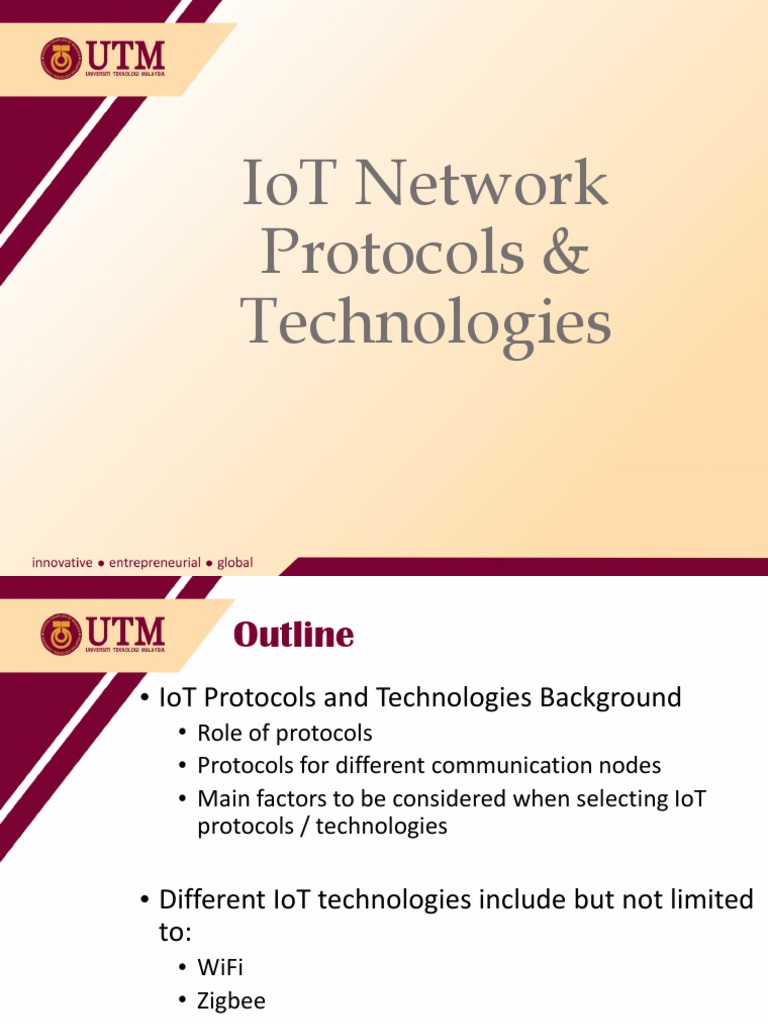 IoT The Network Protocols and Technologies - v4 | PDF | Computer Network | Telecommunications ...