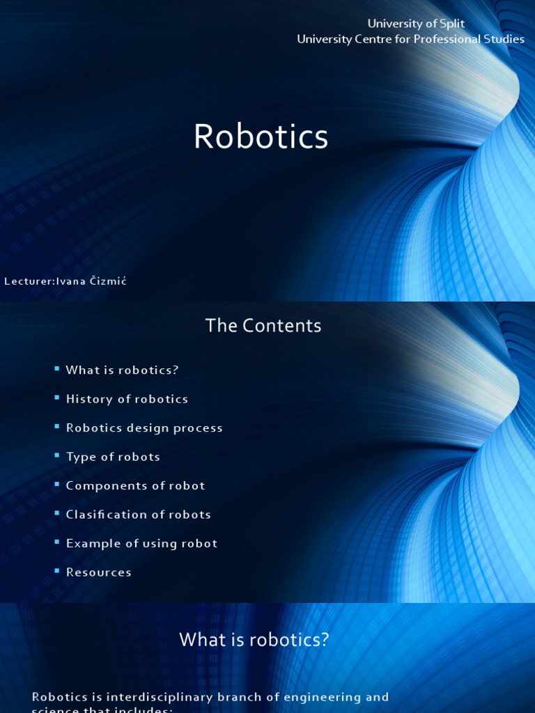 Robotics 2 | PDF | Robotics | Robot