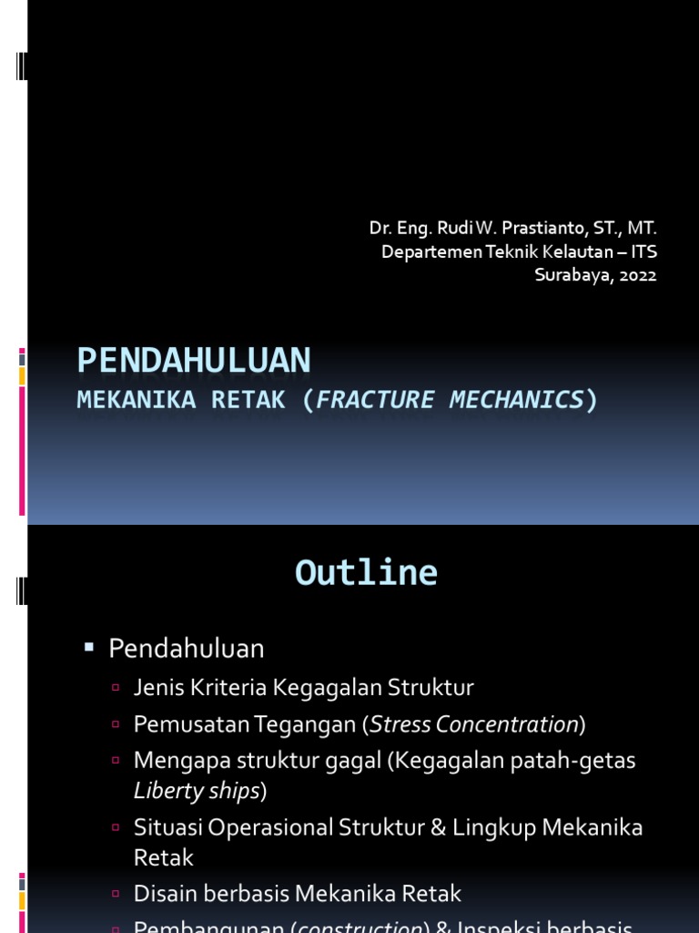 Mekanika Retak: Kegagalan Patah Getas | PDF | Fatigue (Material ...