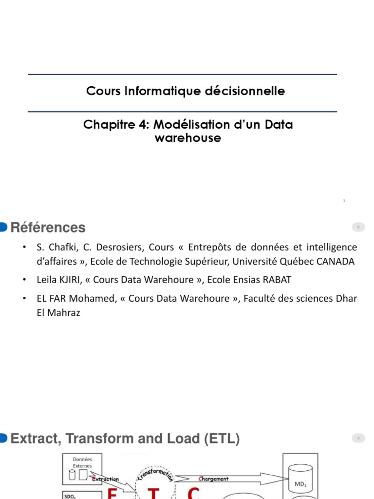 Cours Informatique Décisionnelle - Chapitre 4 - Modélisation D'un ...