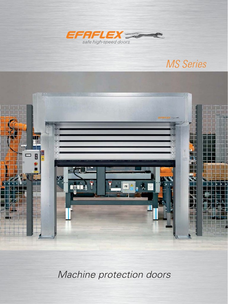Efaflex MS Serie Gepvedelmi Feltekeredo Ipari Kapu | PDF | Door | Window