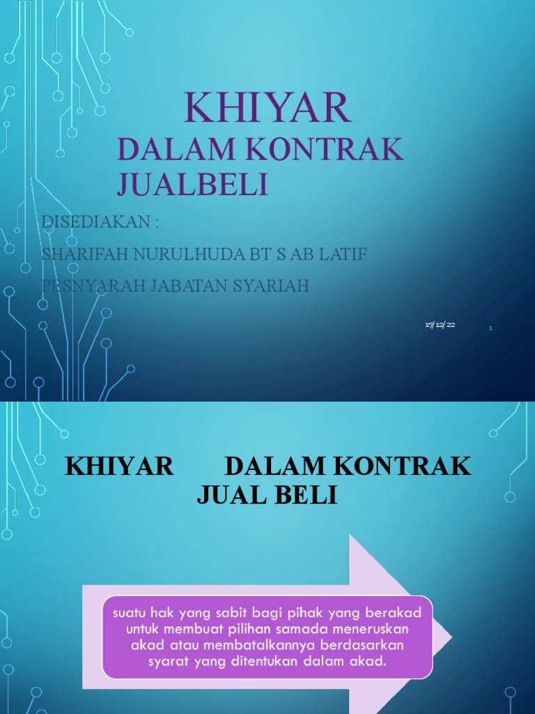 Khiyar Dalam Islam | PDF