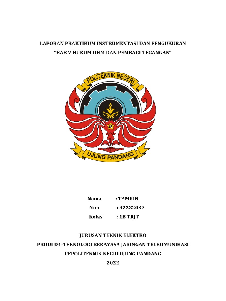 Laporan Hasil Kerja Bab 5-1B TRJT Tamrin | PDF