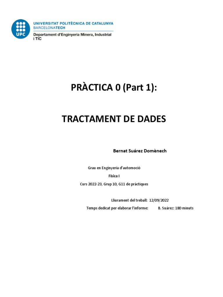 PRACTICA 0 P1 - Bernat Suárez I Domènech | PDF