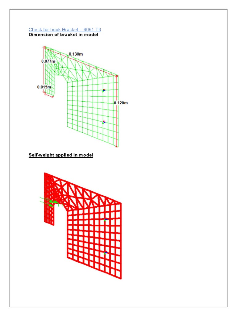 Bracket Stress and Deflection Analysis | PDF