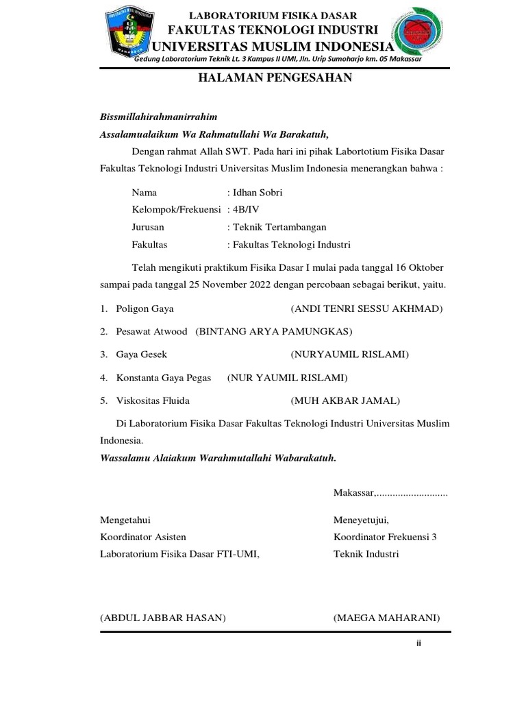 LAPORAN LENGKAP LFD 4B Frek 4 | PDF | Sains & Matematika