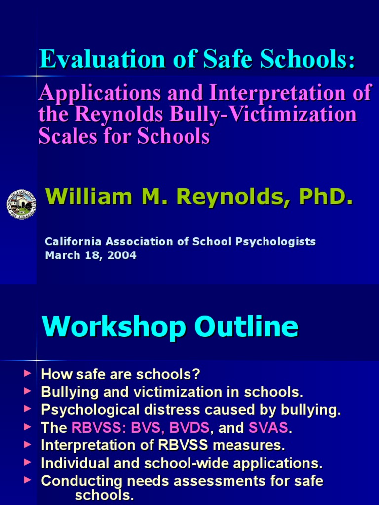 Bully Victimization Scale | Download Free PDF | Bullying | Victimisation