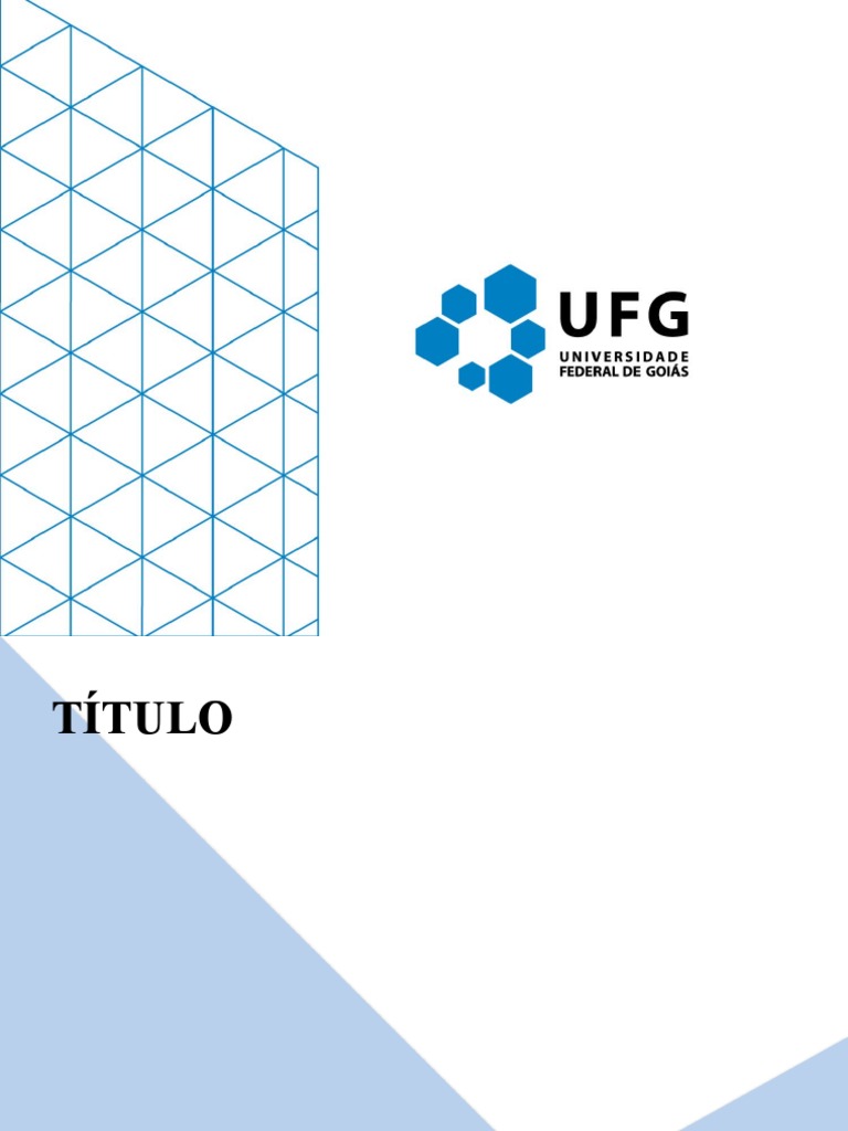Modelo Apresentacoes Ufg | PDF
