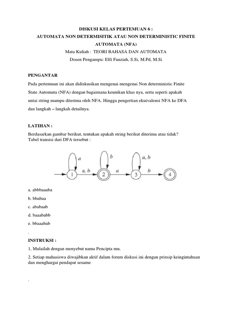 NFA Diskusi Kelas 6 | PDF