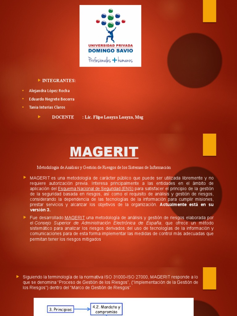 Metodología MAGERIT 3.0 en Gestión de Riesgos | PDF | La seguridad informática | Seguridad