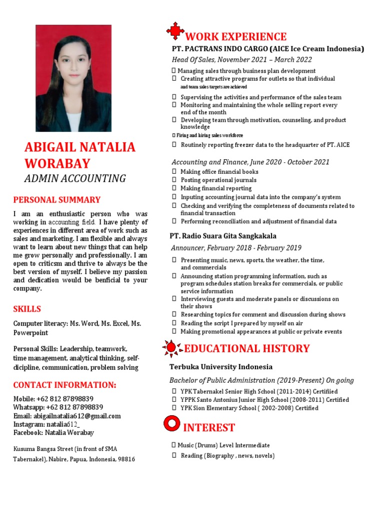 CV Abigail Worabay2022 | PDF | Communication