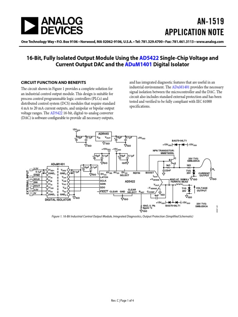 an-1519 | PDF | Digital To Analog Converter | Analogue Electronics