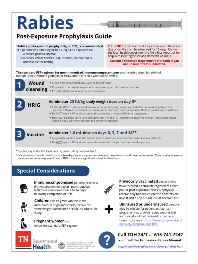 Rabies Pep Guide 2018 Pdf Rabies Microbiology
