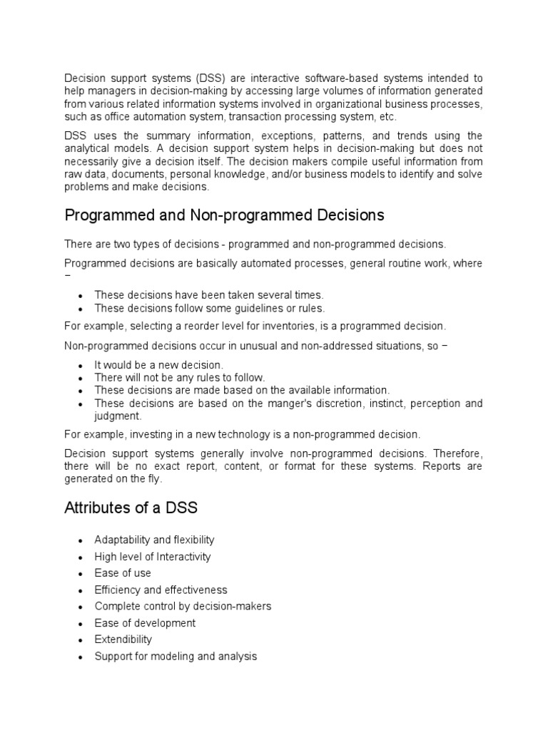 Anderson DSS | PDF | Decision Support System | Knowledge Management